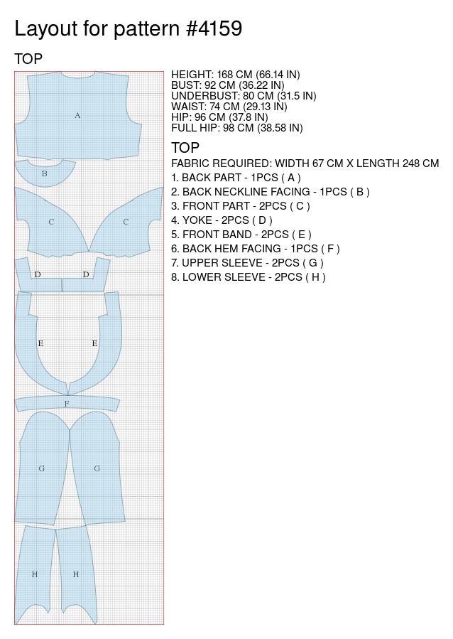 Bolero - Sewing Pattern #4159. Made-to-measure sewing pattern from ...