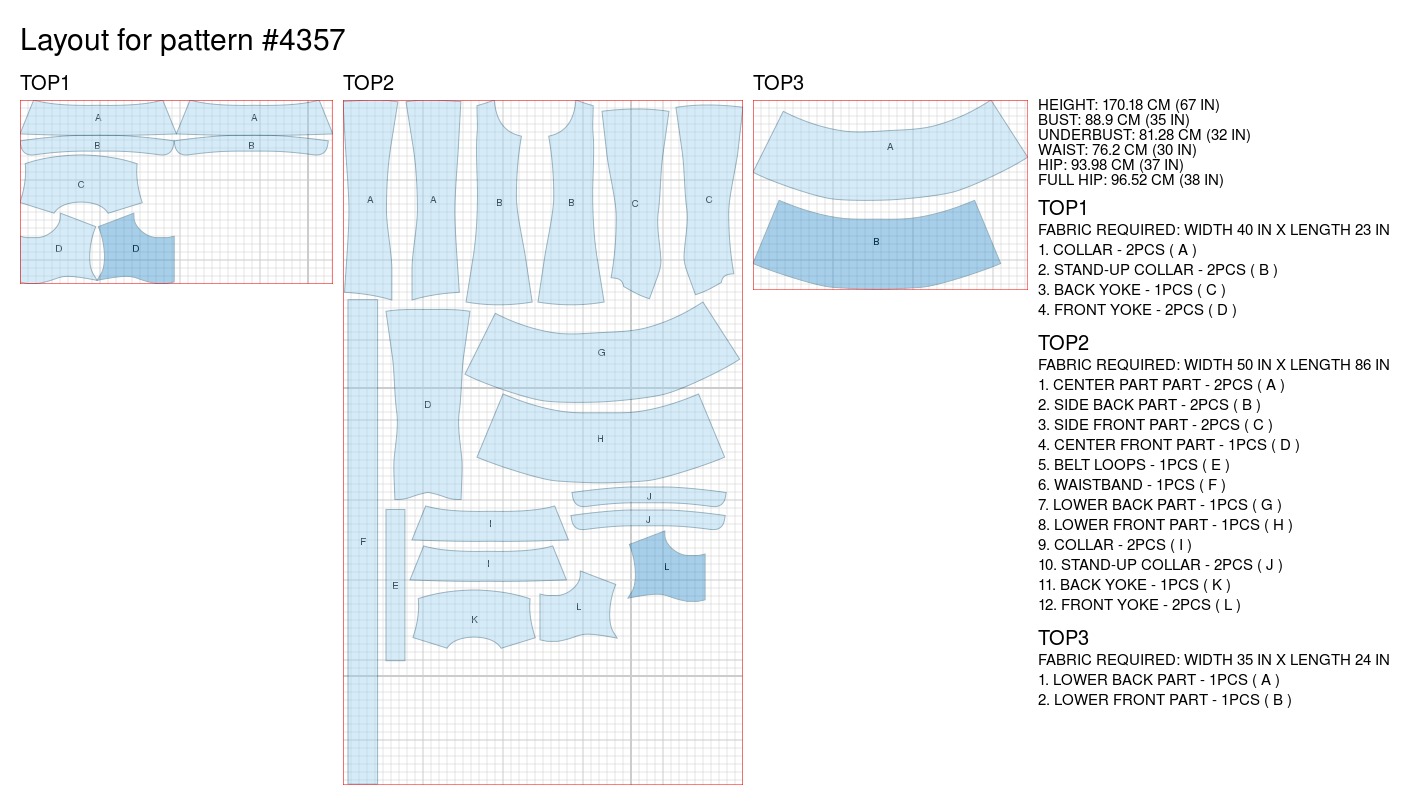 Dress - Sewing Pattern #4357. Made-to-measure sewing pattern from ...