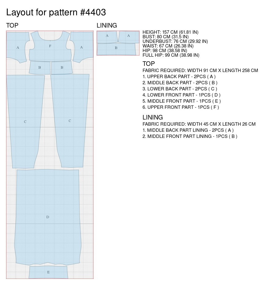 Dress With Long Skirt - Sewing Pattern #4403. Made-to-measure sewing ...