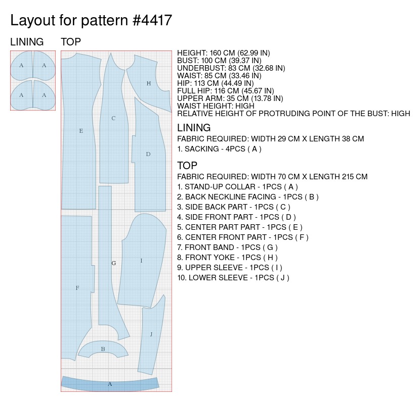 Coat - Sewing Pattern #4417. Made-to-measure sewing pattern from Lekala ...