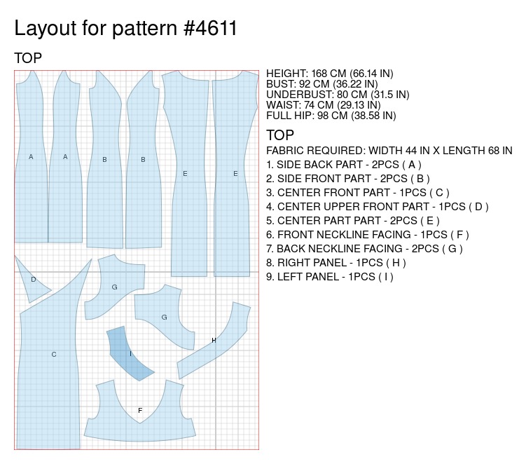 Dress With Decorative Buttons - Sewing Pattern #4611. Made-to-measure ...