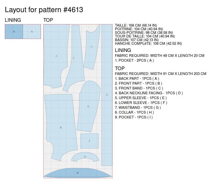 Coat With Slant Pockets - Sewing Pattern #4613. Made-to-measure sewing ...