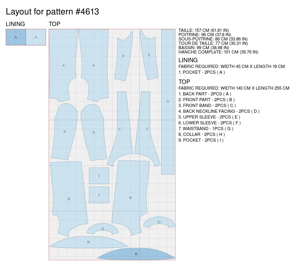 Coat With Slant Pockets - Sewing Pattern #4613. Made-to-measure sewing ...