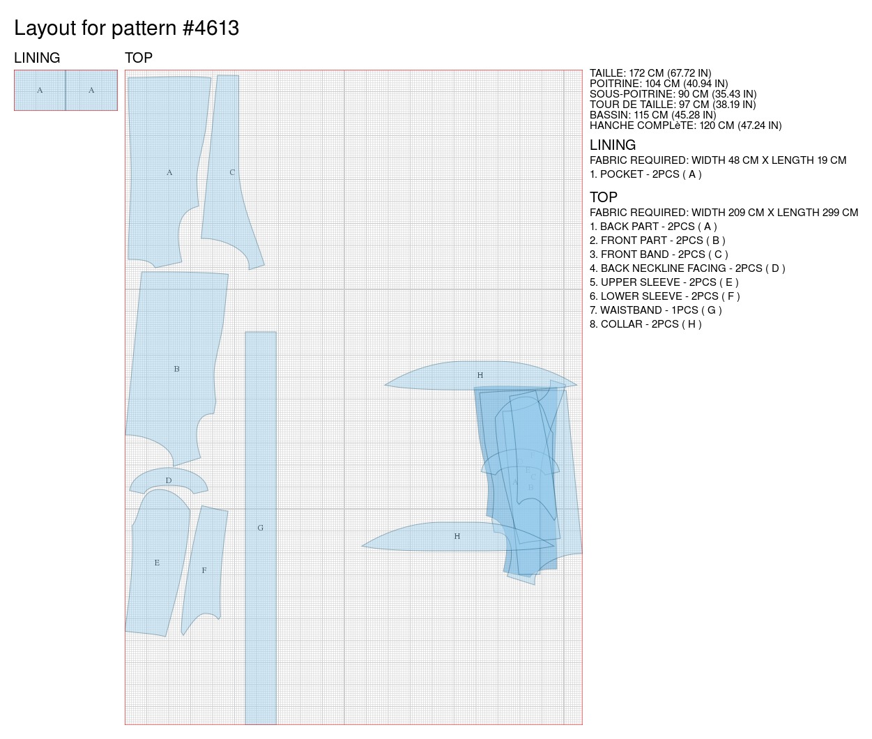 Coat With Slant Pockets - Sewing Pattern #4613. Made-to-measure sewing ...
