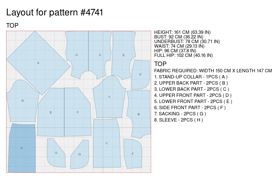 Dress With Pockets - Sewing Pattern #4741. Made-to-measure sewing ...