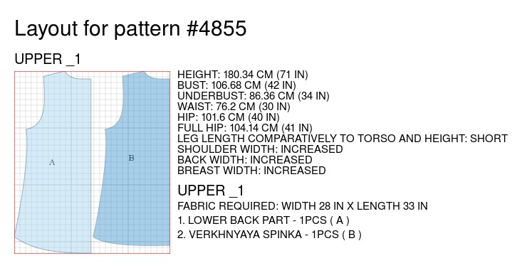 Tunic - Sewing Pattern #4855. Made-to-measure sewing pattern from ...