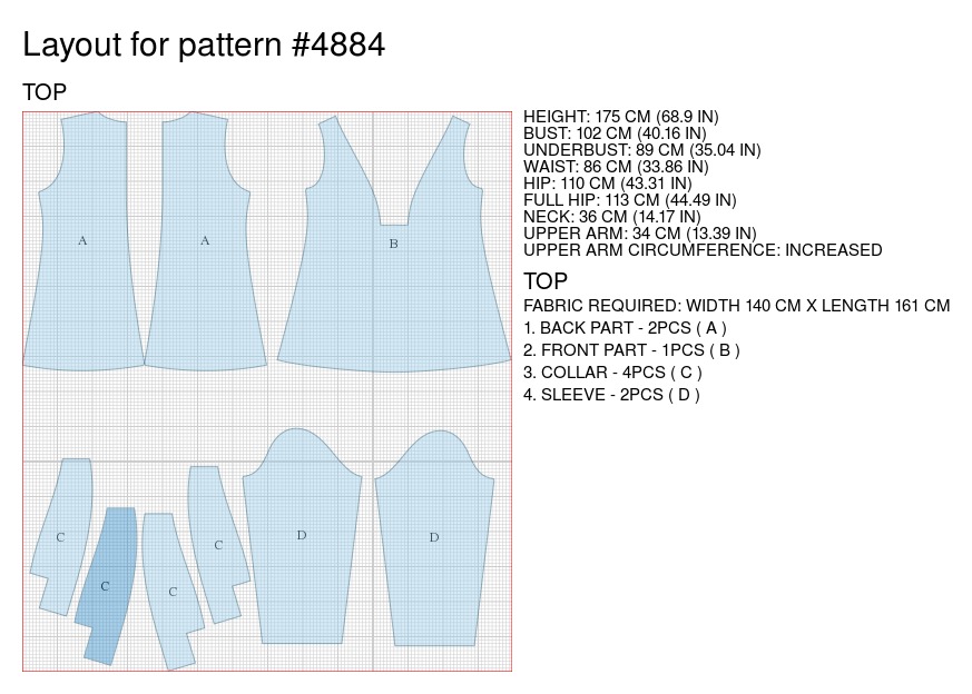 Blouson With Shawl Collar - Sewing Pattern #4884. Made-to-measure ...