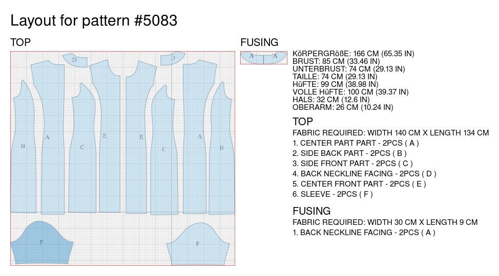 Dress - Sewing Pattern #5083. Made-to-measure sewing pattern from ...