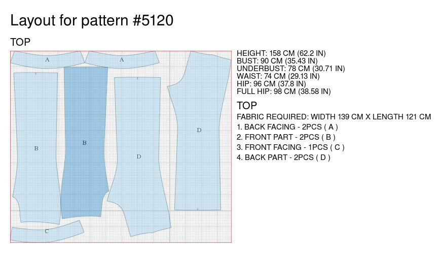 Wide Pants With Yoke Waistband - Sewing Pattern #5120. Made-to-measure ...