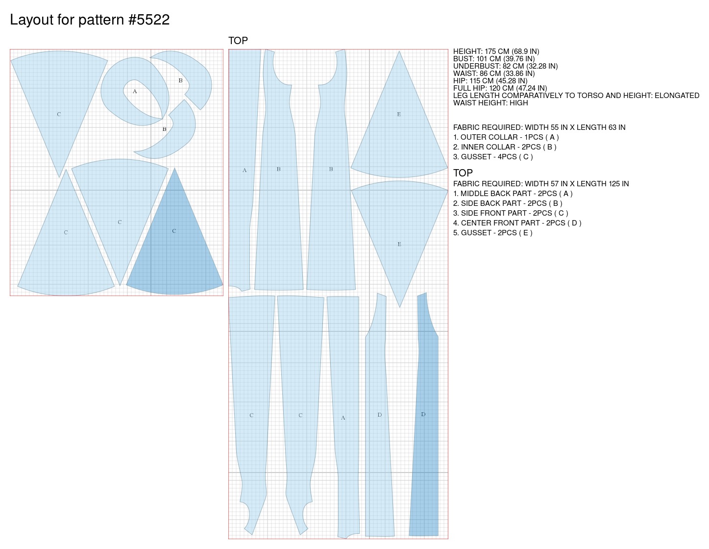 Dress - Sewing Pattern #5522. Made-to-measure sewing pattern from ...