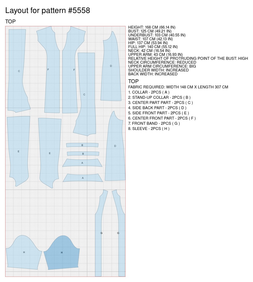 Shirt Dress - Sewing Pattern #5558. Made-to-measure sewing pattern from ...
