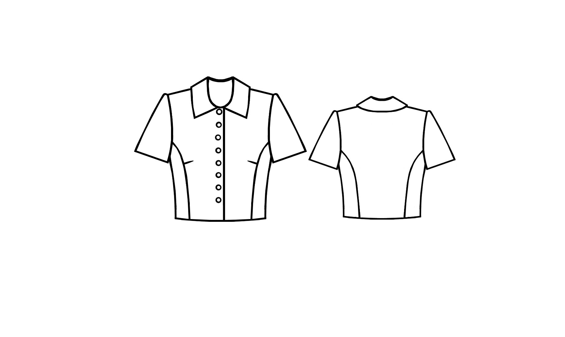 Short-Sleeved Jacket - Sewing Pattern #5134. Made-to-measure sewing ...