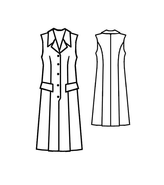 Sarafan - Sewing Pattern #5070. Made-to-measure sewing pattern from ...