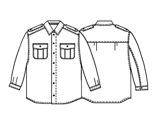 Hemd - Schnittmuster #6024. Made-to-measure sewing pattern from Lekala ...