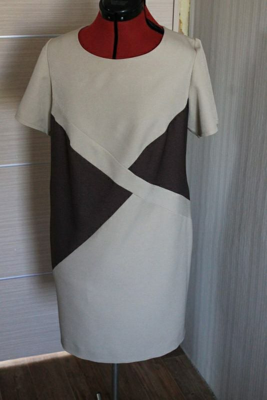 Dress With Geometric Pattern - Sewing Pattern #4340. Made-to-measure ...