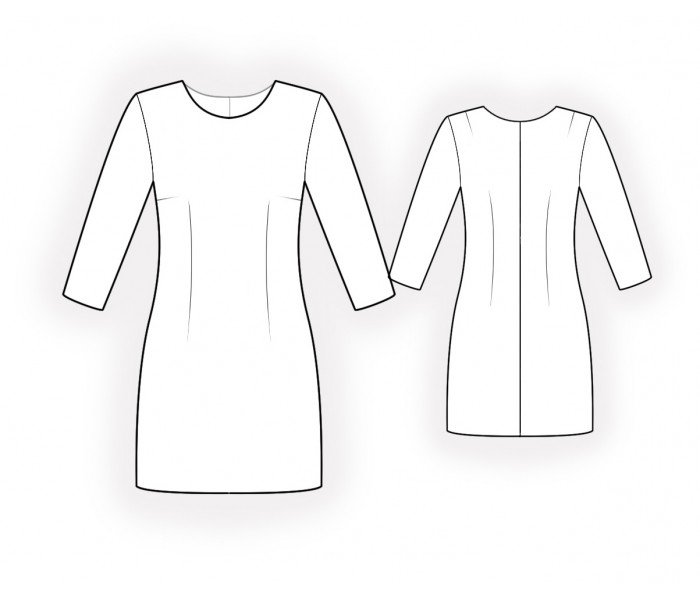 Dress Sloper - Sewing Pattern #4812. Made-to-measure sewing pattern ...