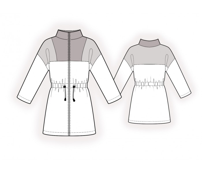 Waterproof Jacket - Sewing Pattern #4961. Made-to-measure sewing ...