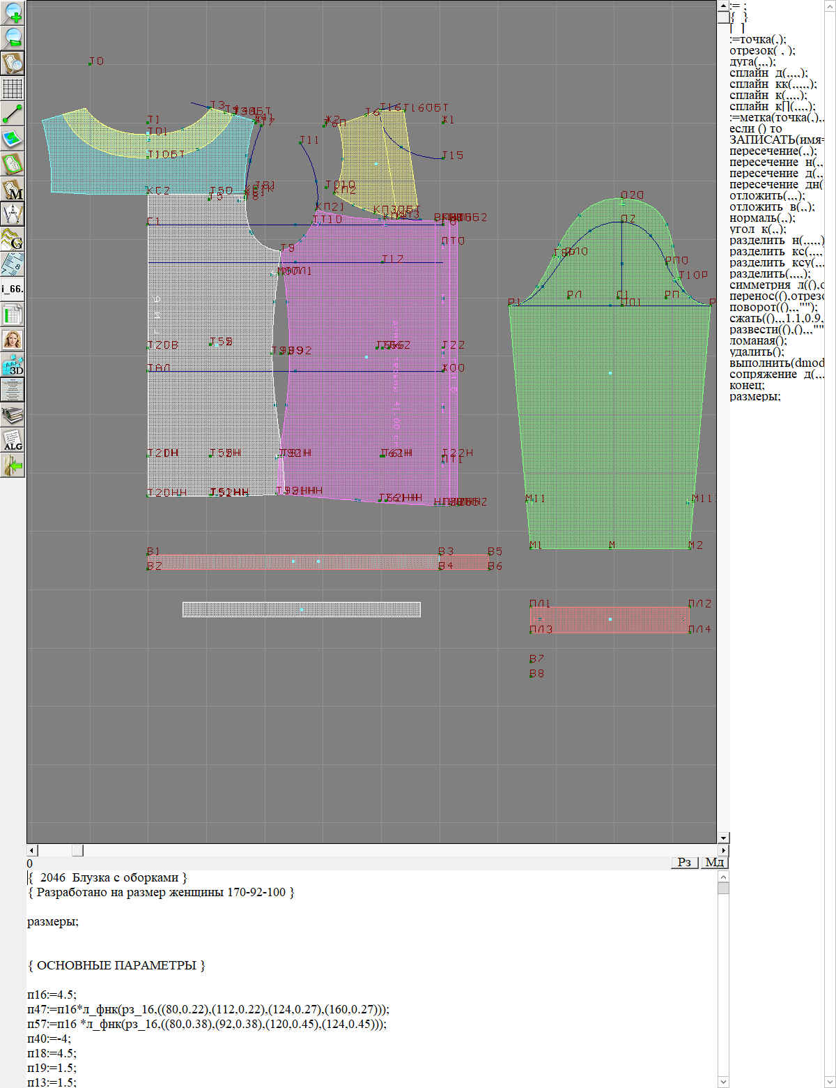 Blouse With Flounces - Sewing Pattern #2046. Made-to-measure sewing ...