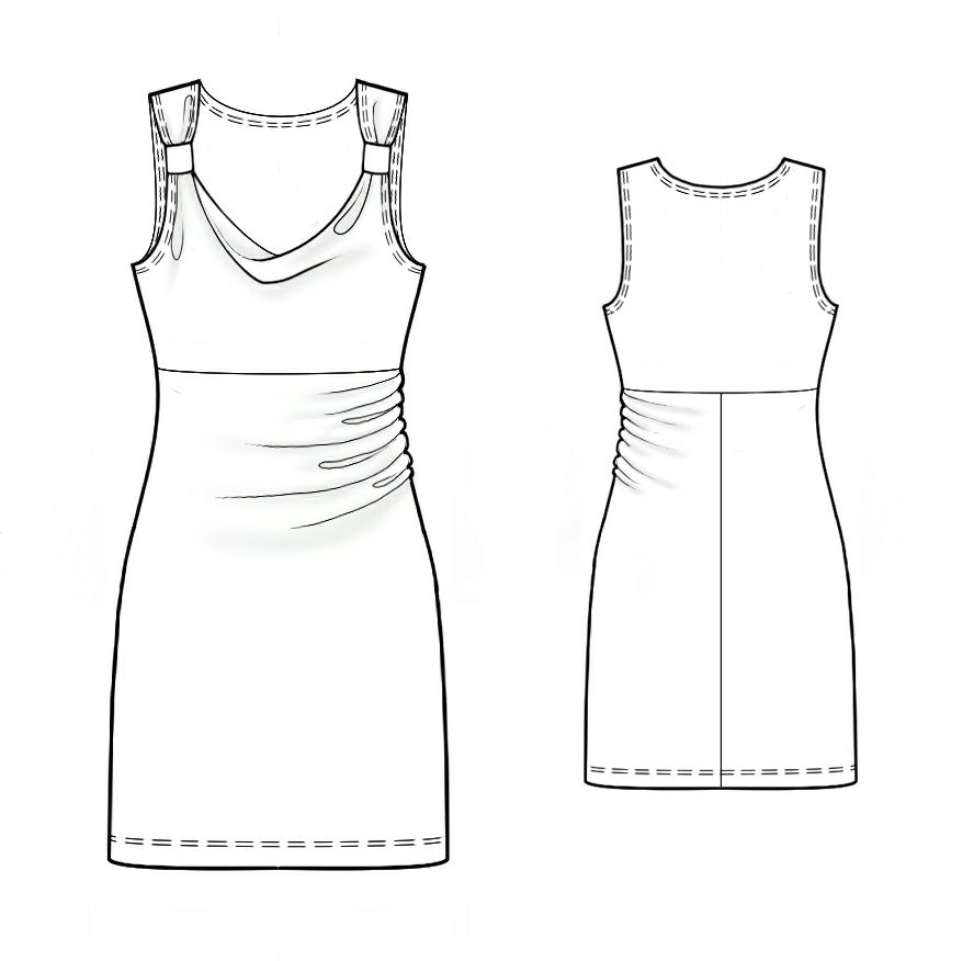 Sarafan - Sewing Pattern #4029. Made-to-measure sewing pattern from ...