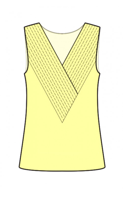 Top With Decorative Stitching - Sewing Pattern #2174. Made-to-measure ...