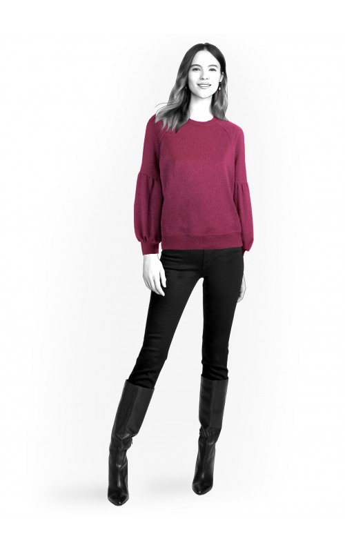 Knit Jumper Without Front Dart (No Big Sizes) - Sewing Pattern #2180 ...