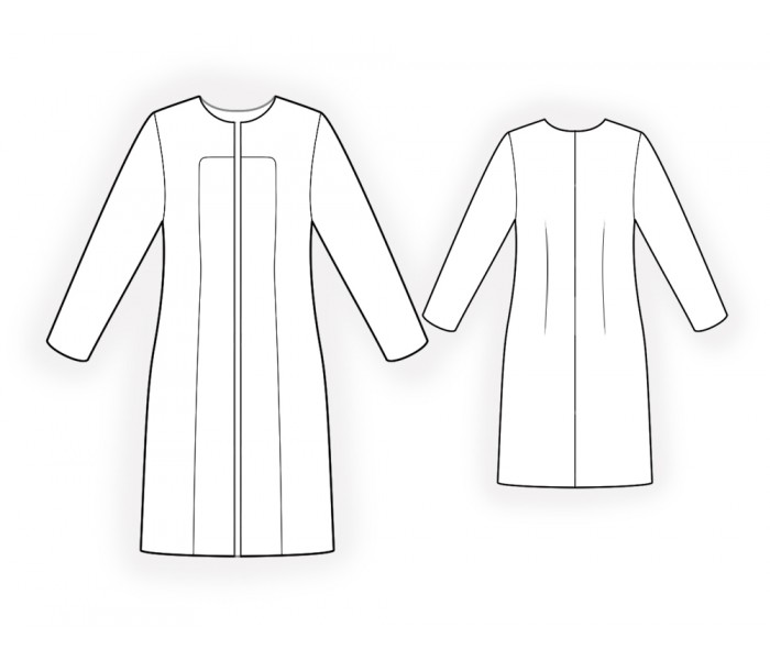 Long Jacket - Sewing Pattern #2467. Made-to-measure sewing pattern from ...