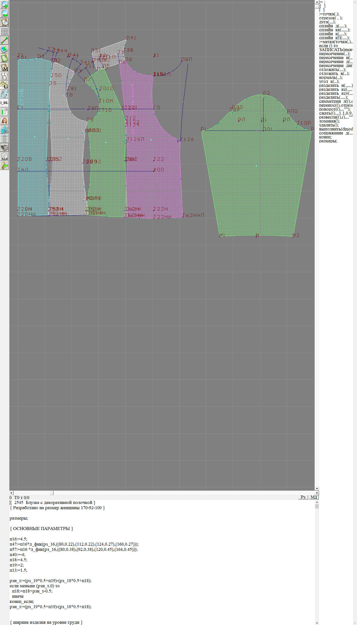 Blouse With Decorative Opening In The Front - Sewing Pattern #2545 ...