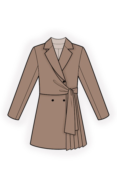 Dress-Jacket - Sewing Pattern #2716. Made-to-measure sewing pattern ...