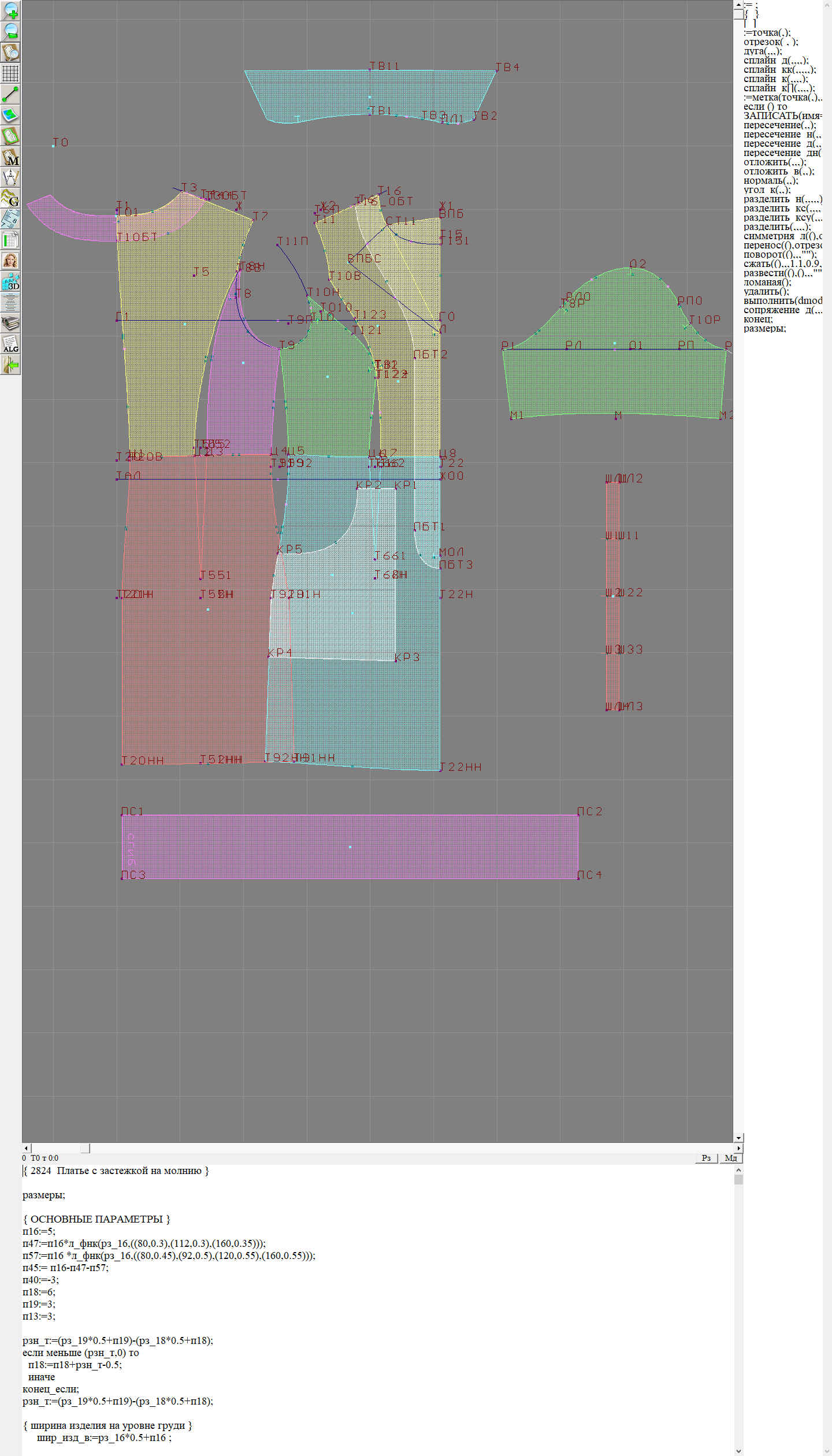 Dress With Front Zipper - Sewing Pattern #2824. Made-to-measure sewing ...