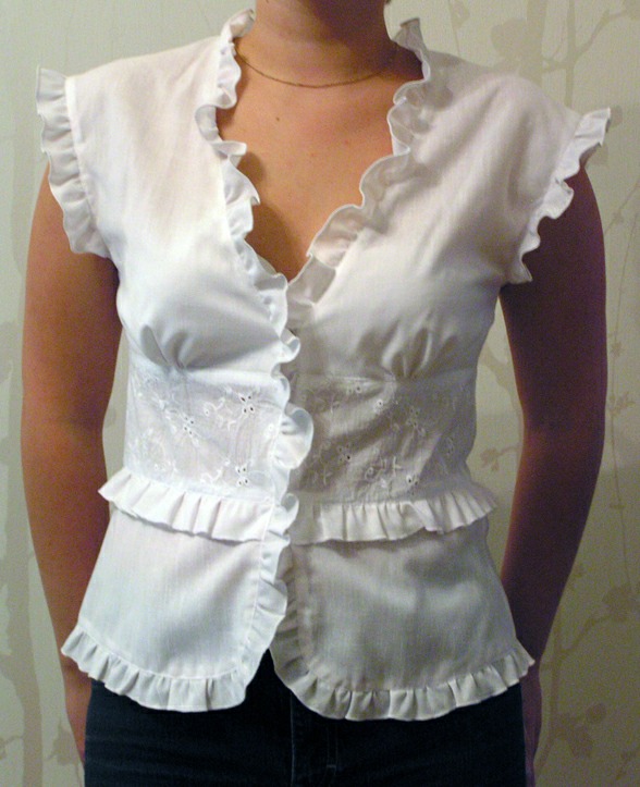 Sleeveless Blouse - Sewing Pattern #5768. Made-to-measure sewing ...