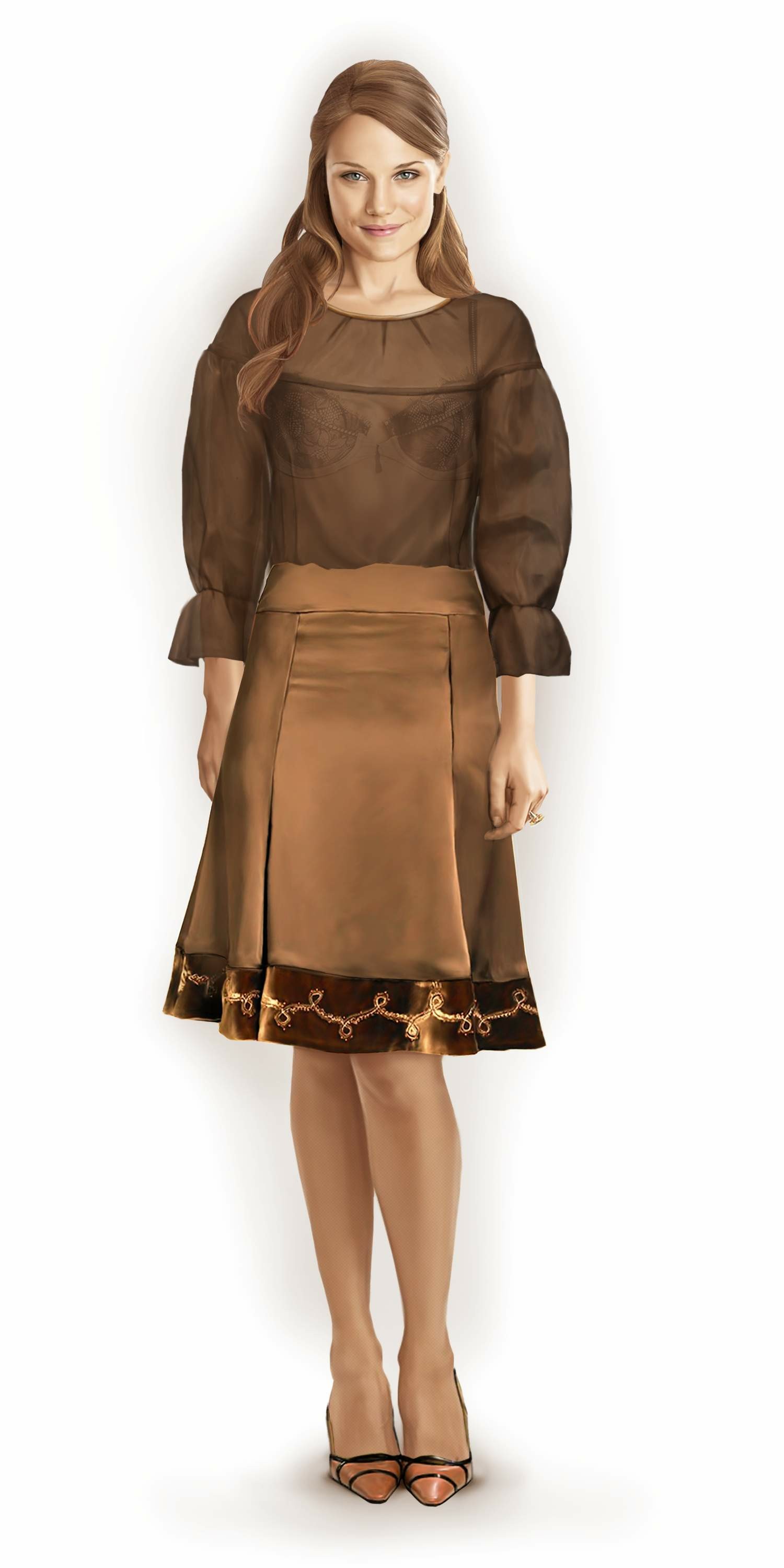 Blouse With Closure At Back - Sewing Pattern #5751. Made-to-measure ...