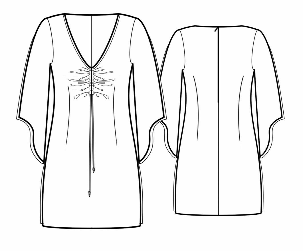 Tunic - Sewing Pattern #5694. Made-to-measure sewing pattern from ...