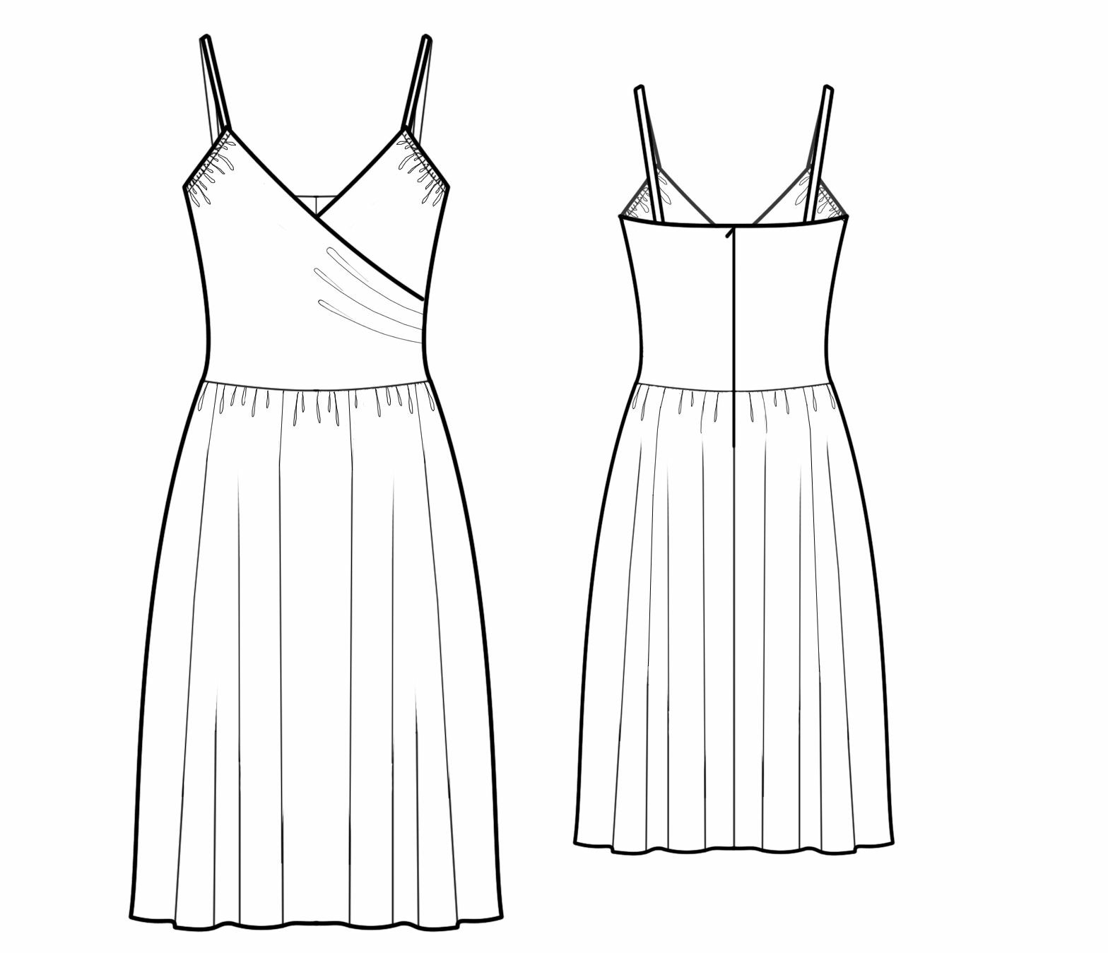 Sarafan - Sewing Pattern #5686. Made-to-measure sewing pattern from ...