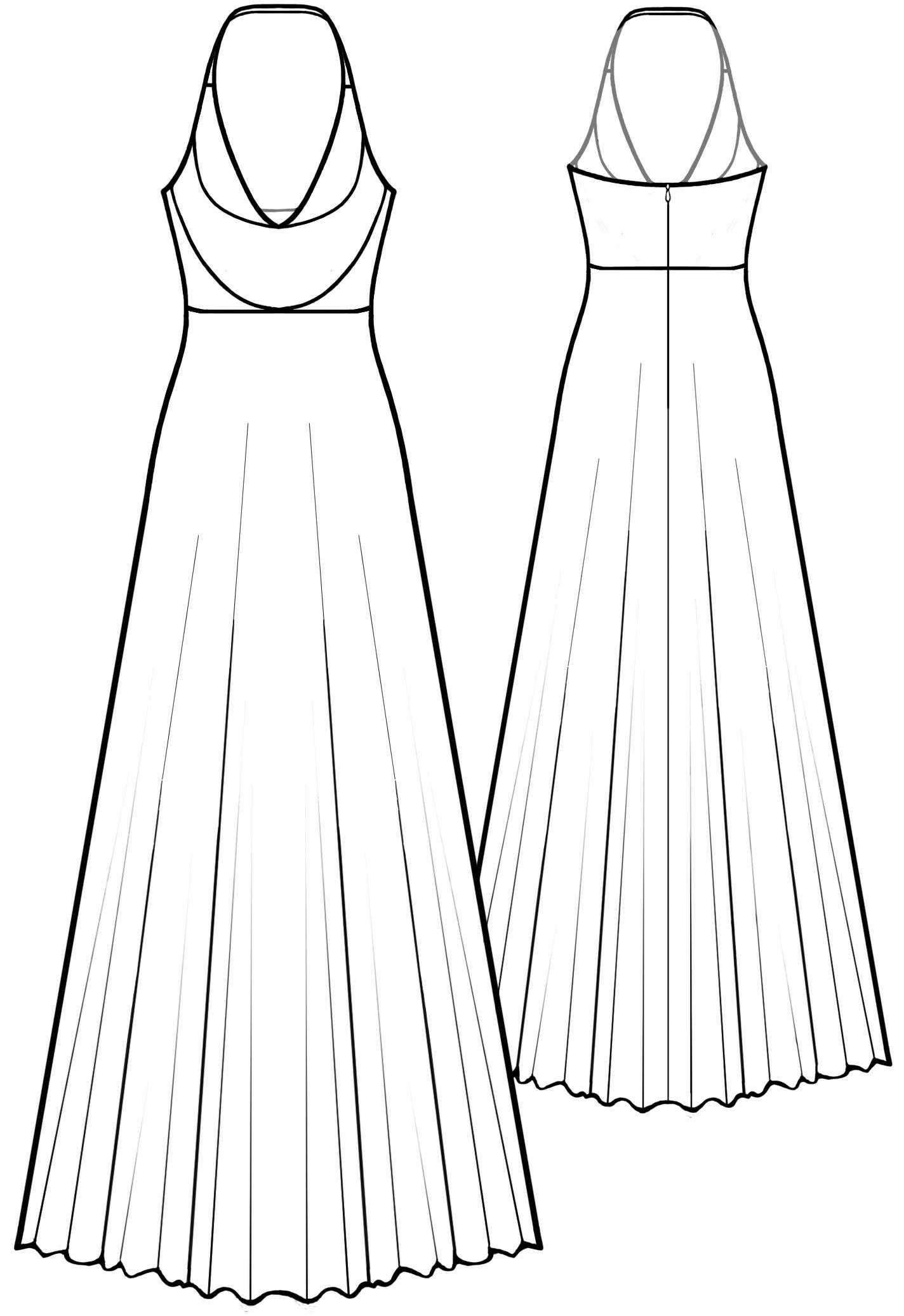 Sarafan - Sewing Pattern #5592. Made-to-measure sewing pattern from ...