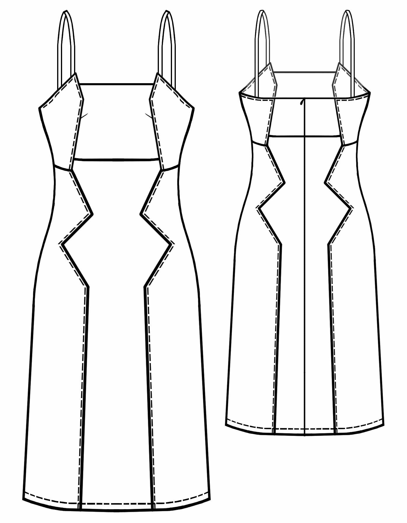 Sarafan - Sewing Pattern #5557. Made-to-measure sewing pattern from ...