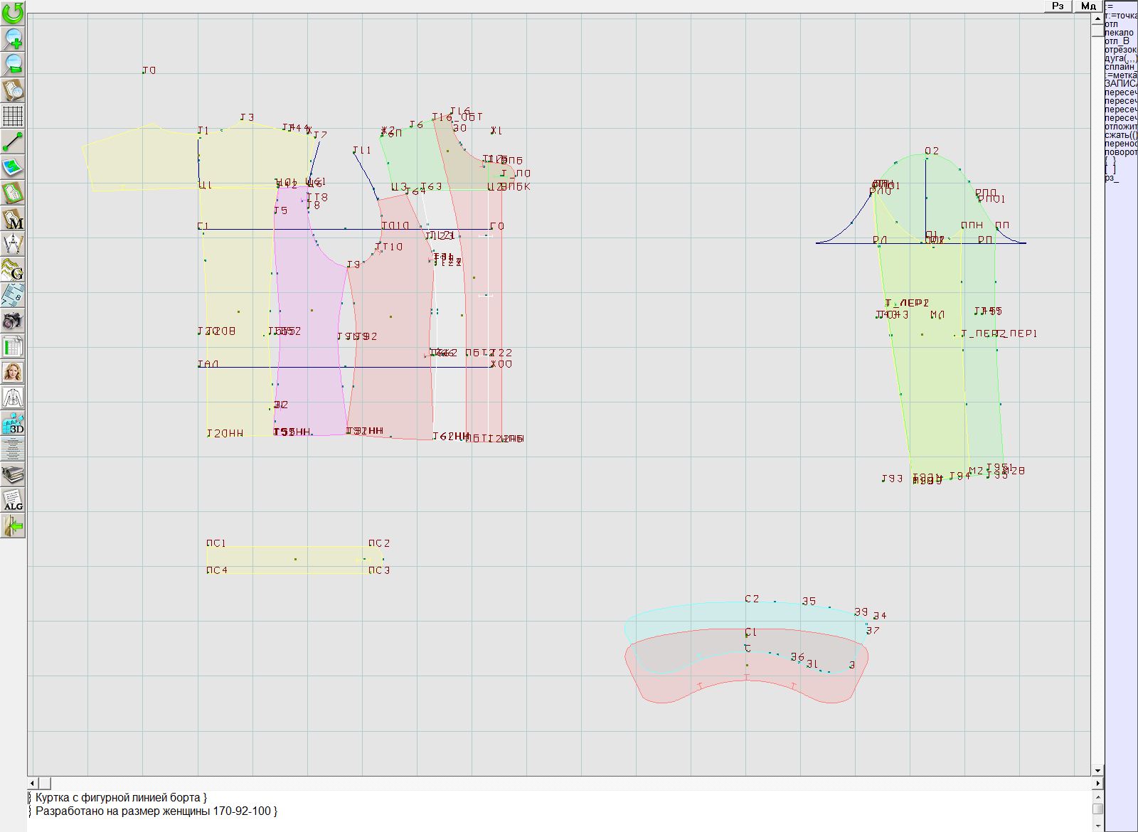 Jacket With Shaped Closure - Sewing Pattern #5315. Made-to-measure ...