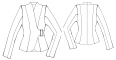 Jacket With Asymmetrical Closure - Sewing Pattern #5338. Made-to ...