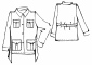 Blouse In Safari Style - Sewing Pattern #5304. Made-to-measure sewing ...