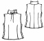 Top With High Collar - Sewing Pattern #5285. Made-to-measure sewing ...