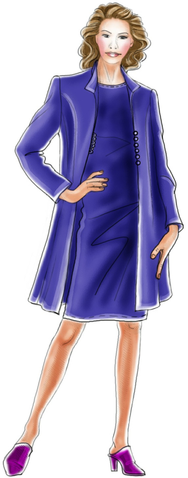 Long Jacket - Sewing Pattern #5145. Made-to-measure sewing pattern from ...