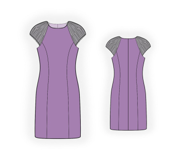 Velvet Dress - Sewing Pattern #4066. Made-to-measure sewing pattern ...