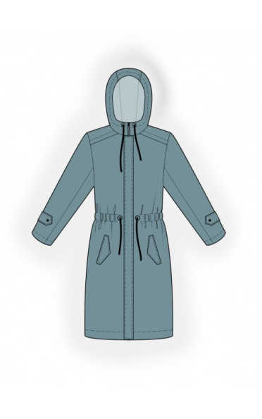 Parka - Sewing Pattern #4871. Made-to-measure sewing pattern from ...