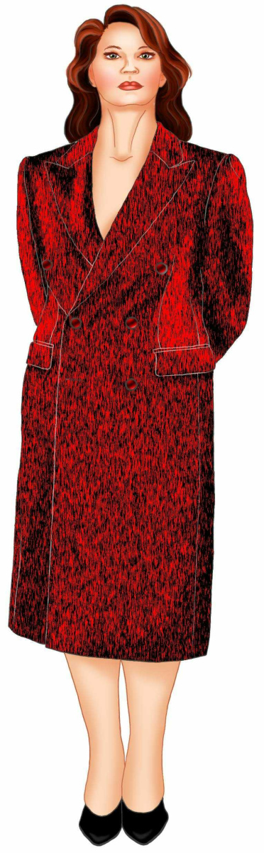 Coat Dress - Sewing Pattern #5511. Made-to-measure sewing pattern from ...