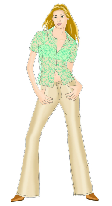 Lace Blouse - Sewing Pattern #5293. Made-to-measure sewing pattern from ...