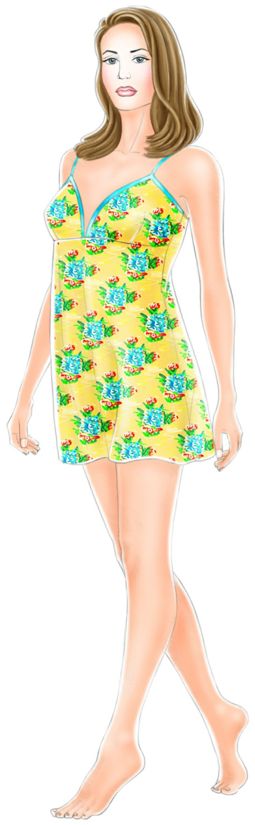 Nightdress - Sewing Pattern #5248. Made-to-measure sewing pattern from ...