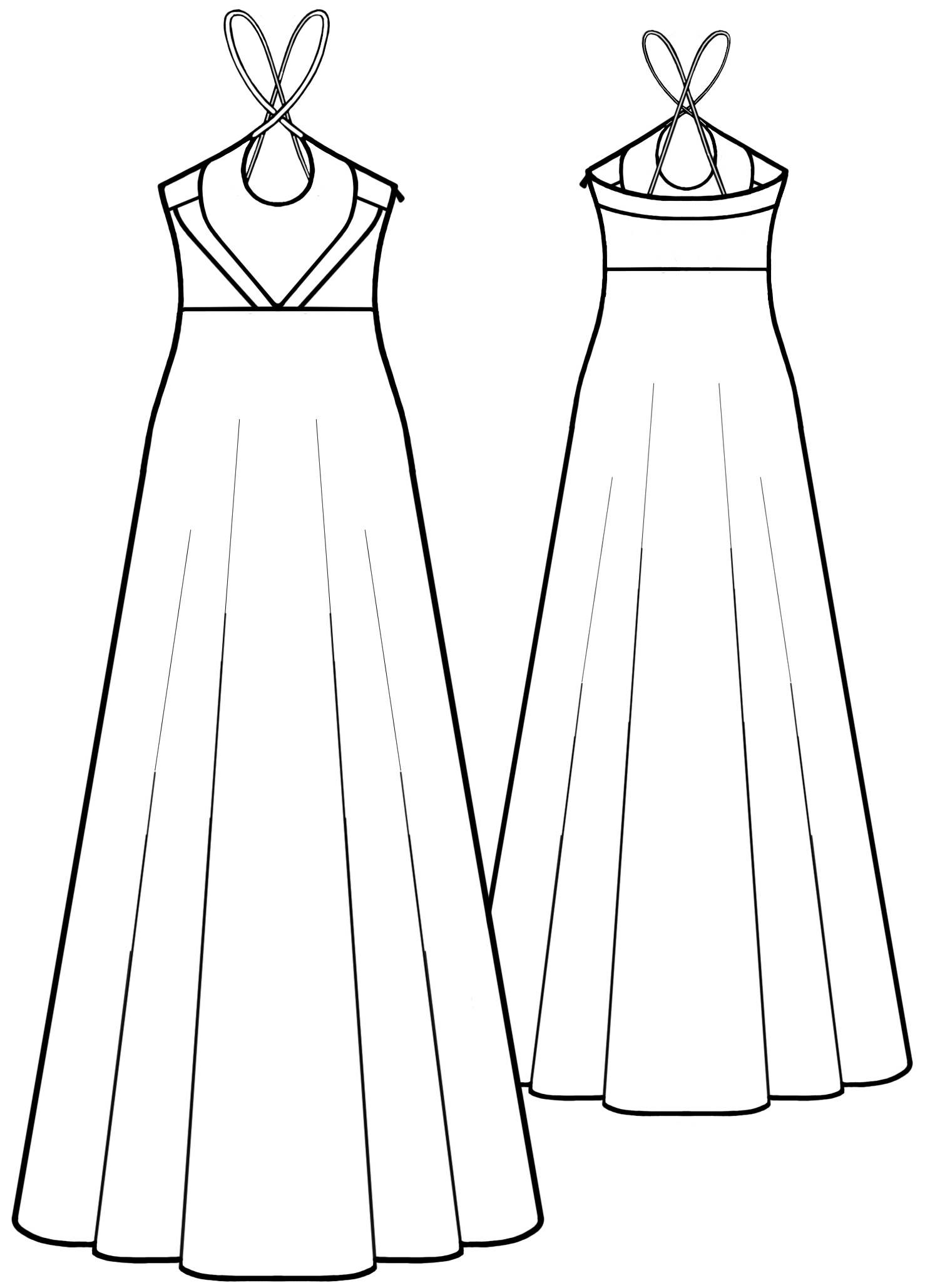 Sarafan - Sewing Pattern #5593. Made-to-measure sewing pattern from ...